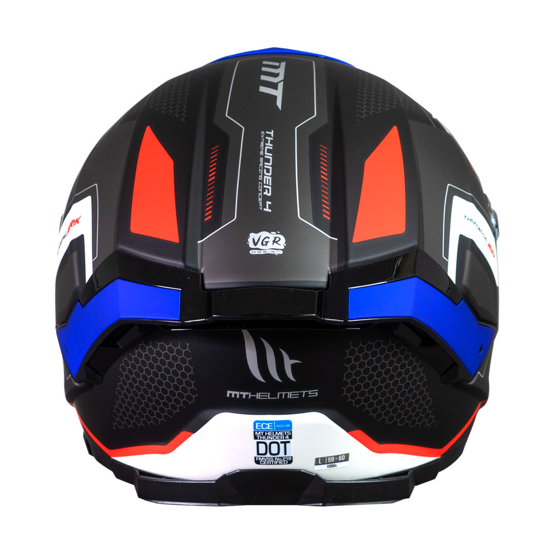 Casco MT Helmets Thunder 4 SV Jerk B7 Azul Perla Mate + Pinlock Inclui ...